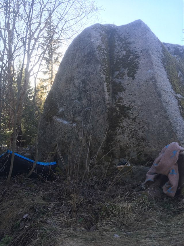 Last go, best go at Overhang baby, Markmyra